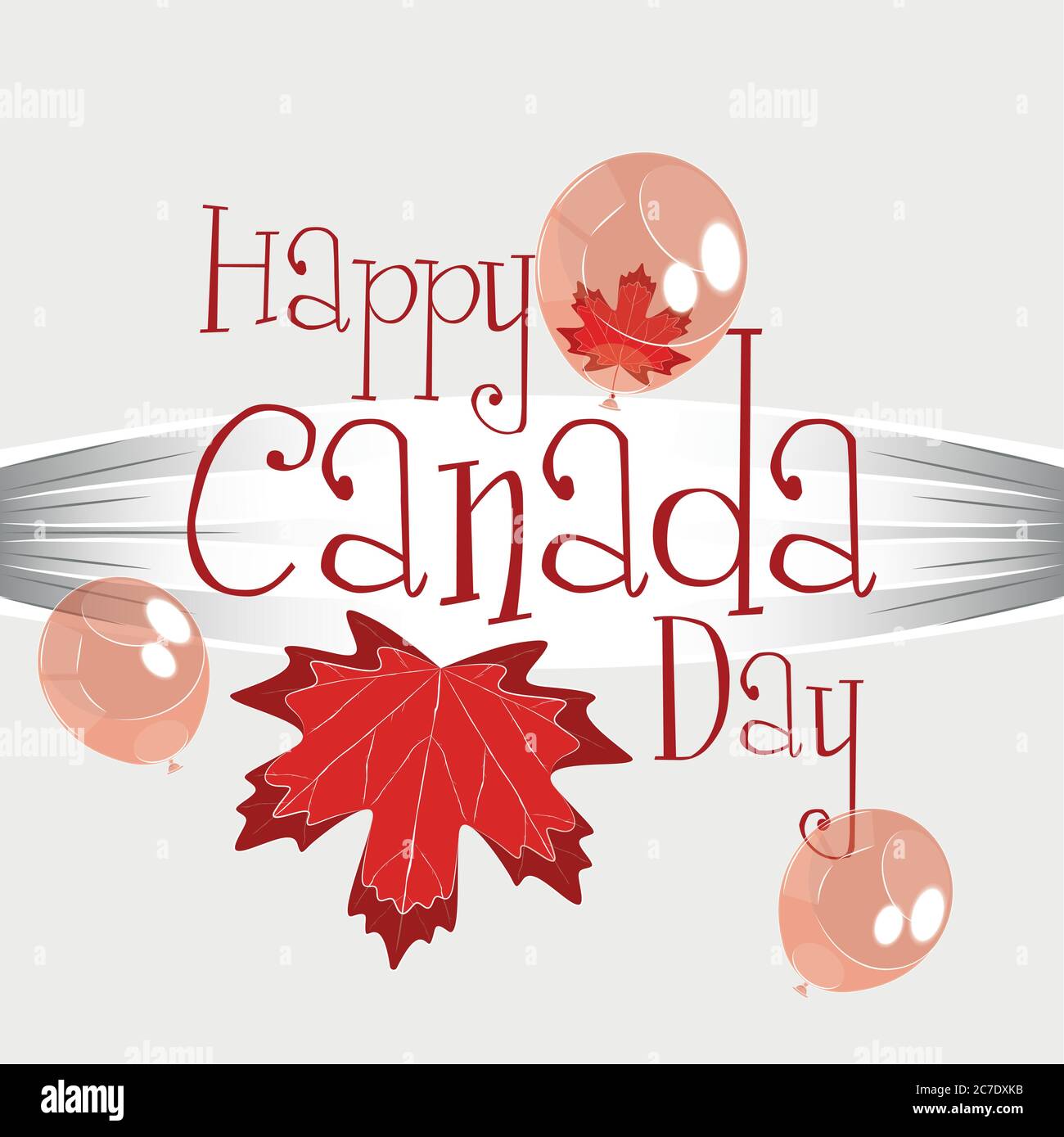 Happy Canada day card. National celebration - Vector Stock Vector Image ...