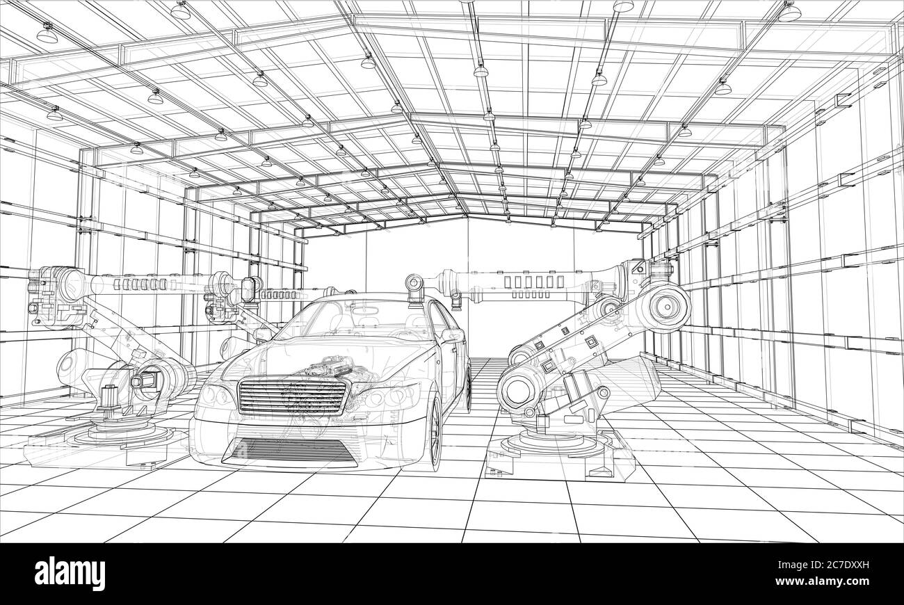 Assembly of motor vehicle Stock Photo - Alamy