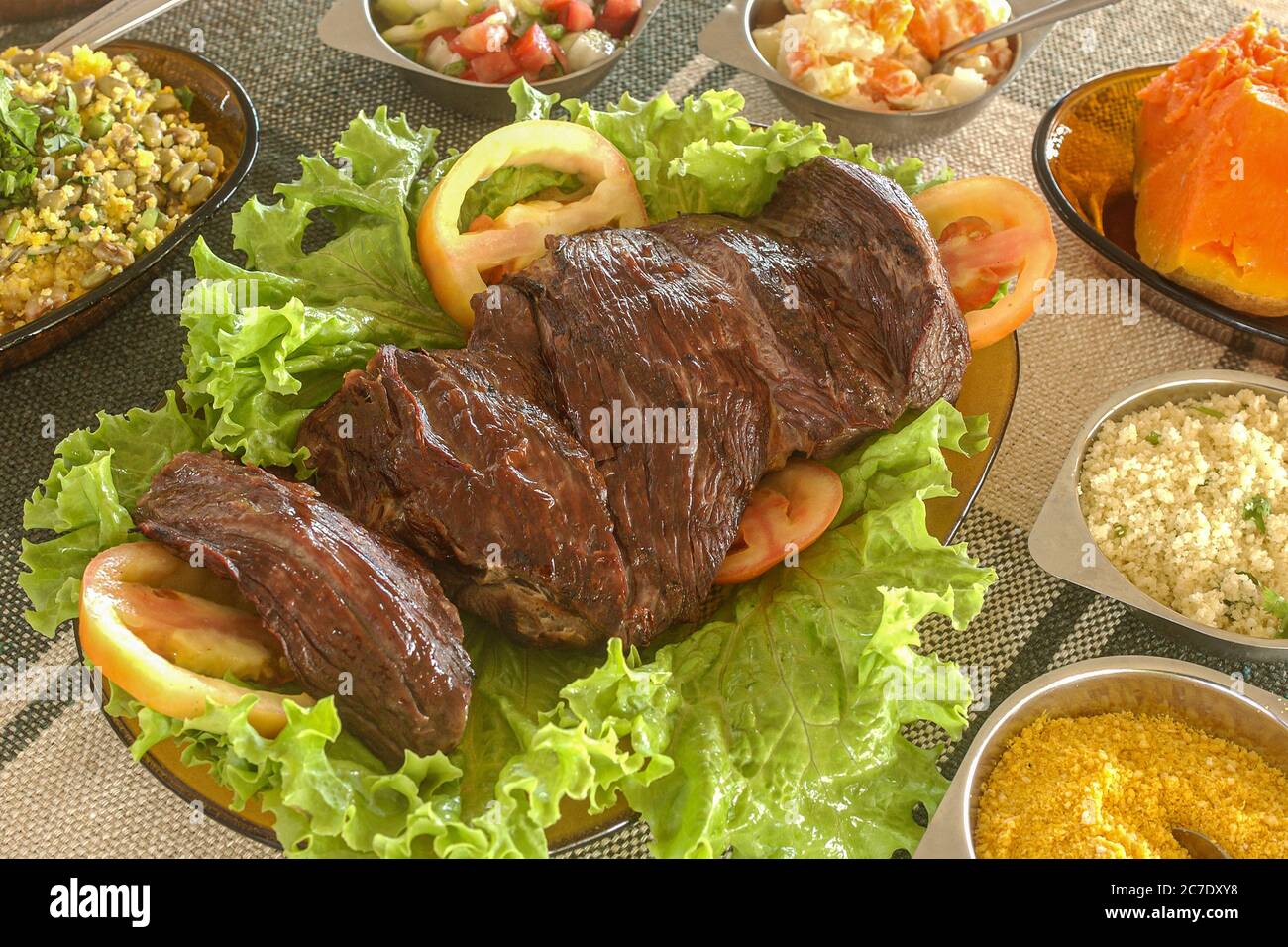 Traditional sun meat from northeastern Brazil Stock Photo - Alamy