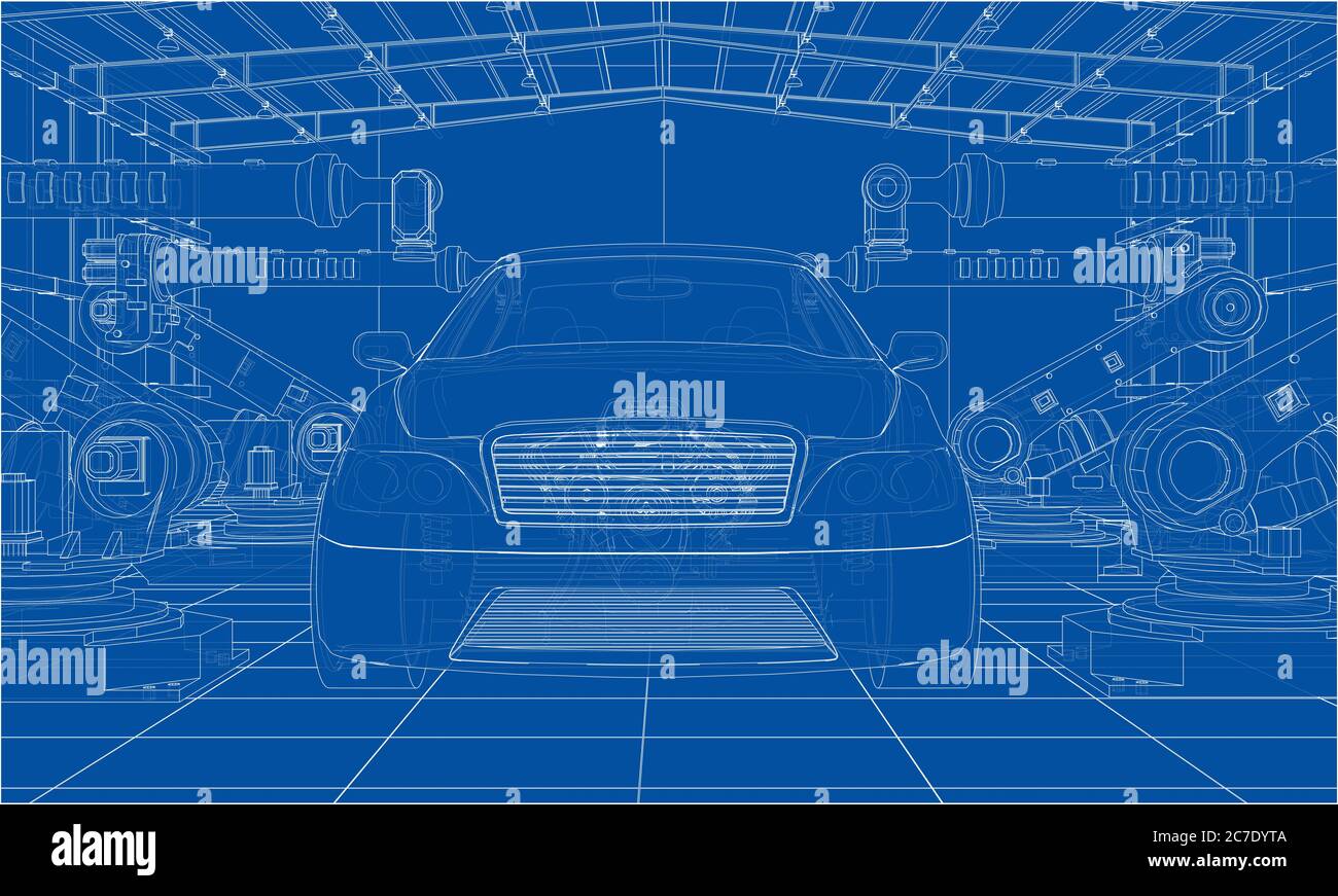 Assembly of motor vehicle Stock Photo - Alamy