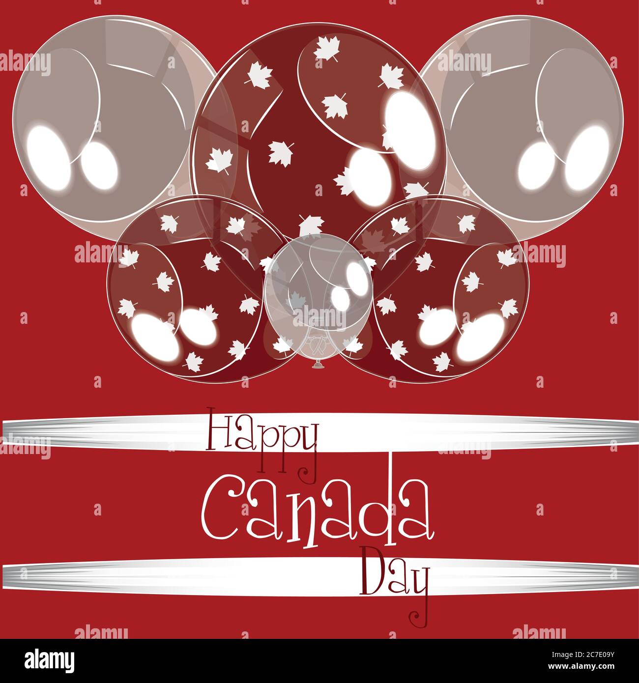 Happy Canada day card. National celebration - Vector Stock Vector Image ...