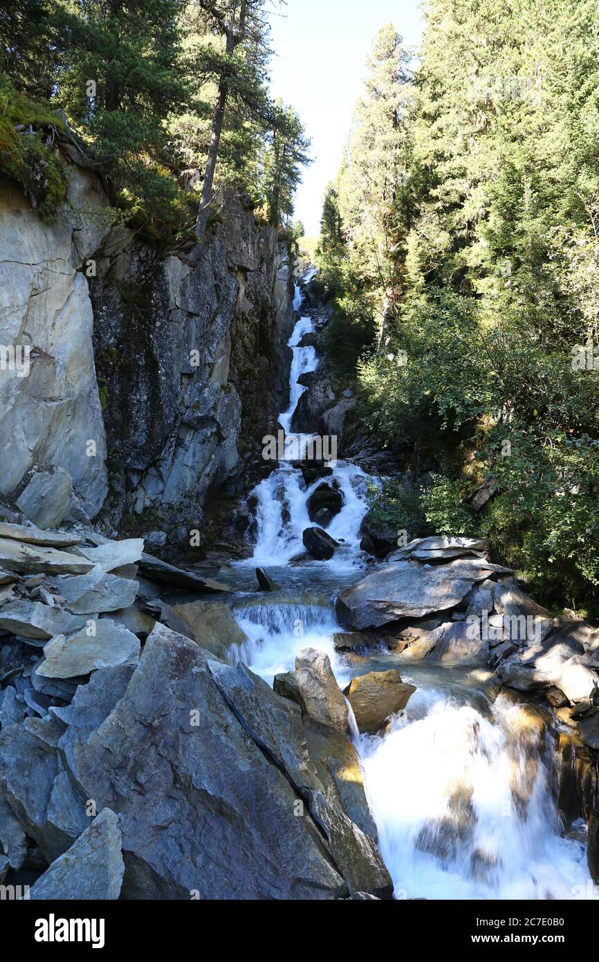 Mutterberg waterfall hi-res stock photography and images - Alamy