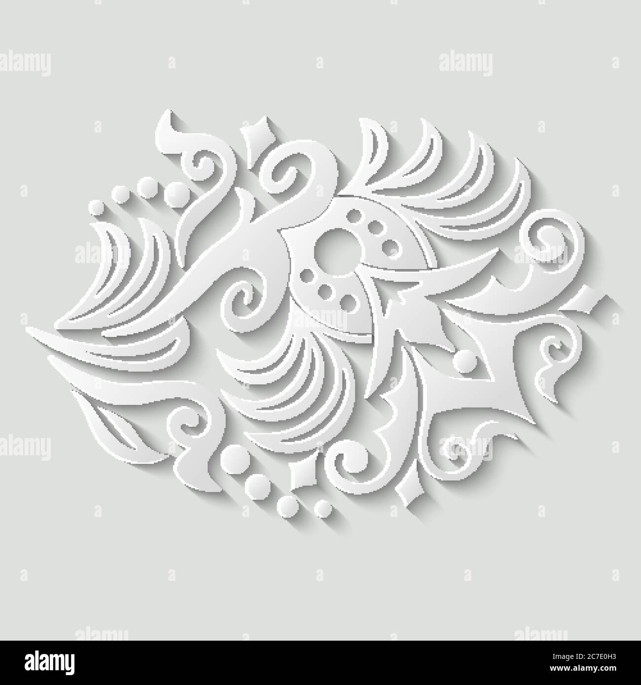 Vector modern volumetric floral elements Stock Vector Image & Art - Alamy
