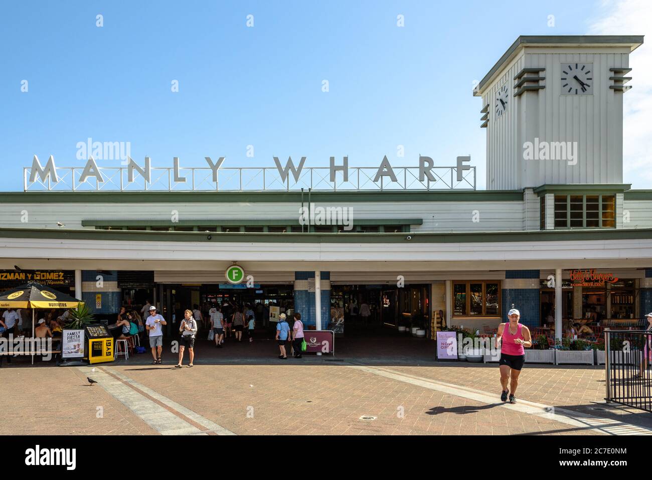 The Manly Wharf ferry terminal building on a sunny summer day Stock ...