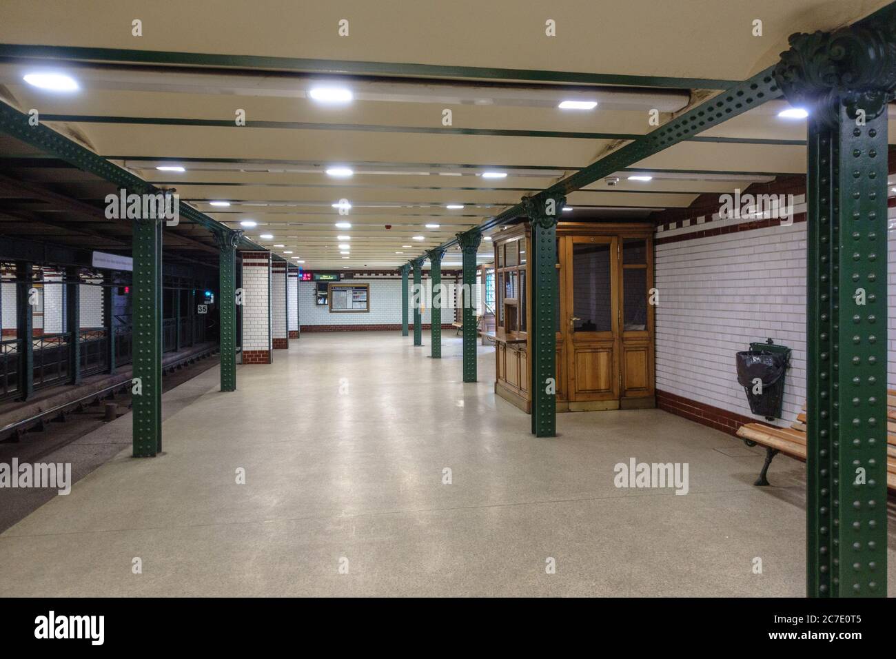 The Bajcsy-Zsilinszky ut station on the M1 millennium underground metro ...