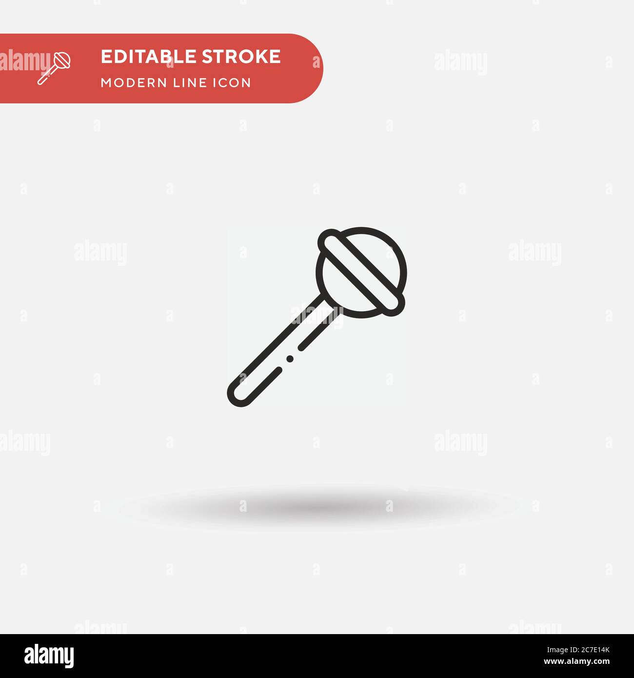 Lollipop Simple vector icon. Illustration symbol design template for ...