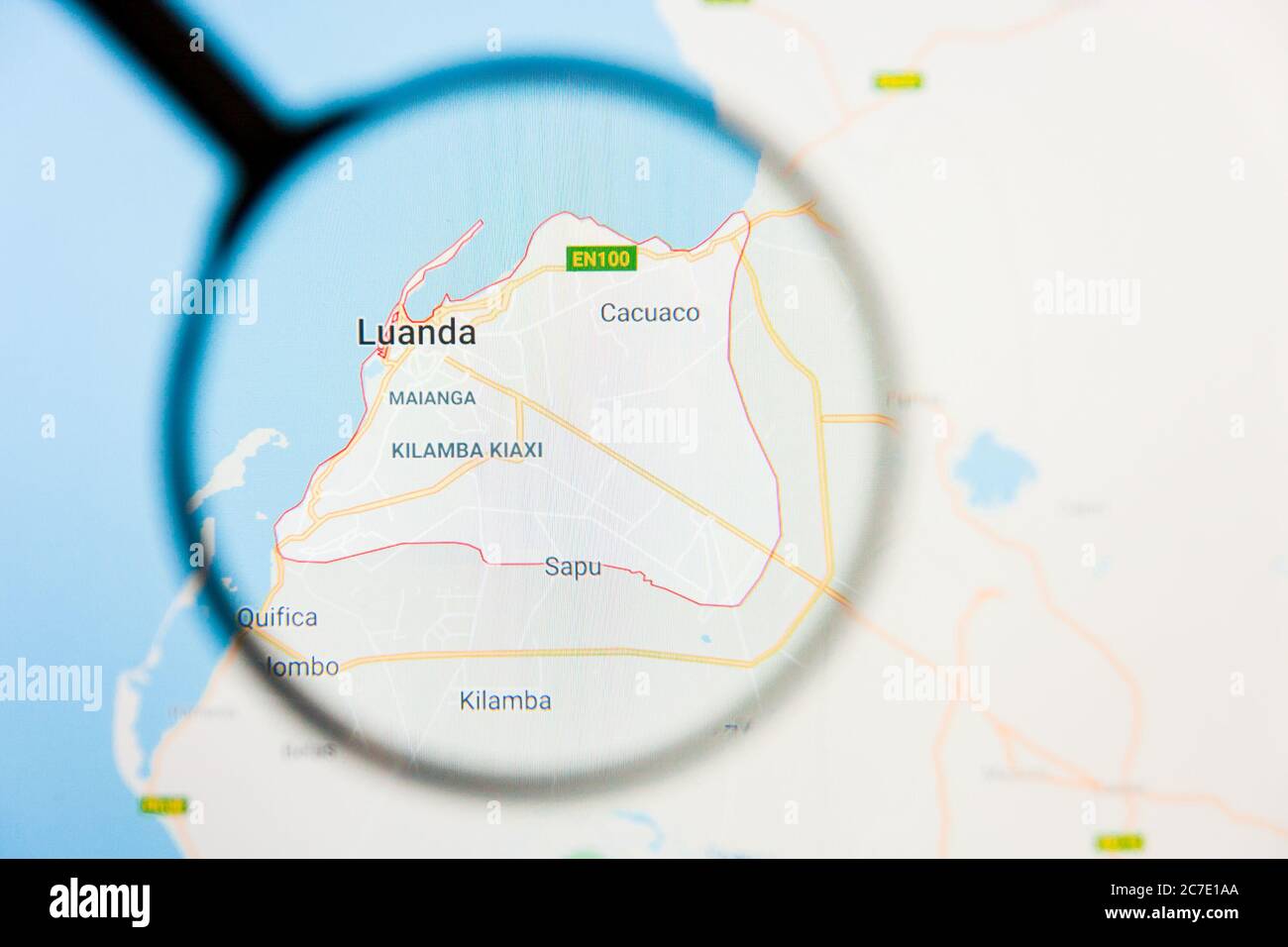Map of luanda hi-res stock photography and images - Alamy