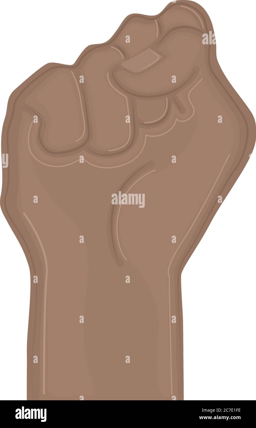 Clenched hand image. Freedom symbol - Vector illlustration Stock Vector ...