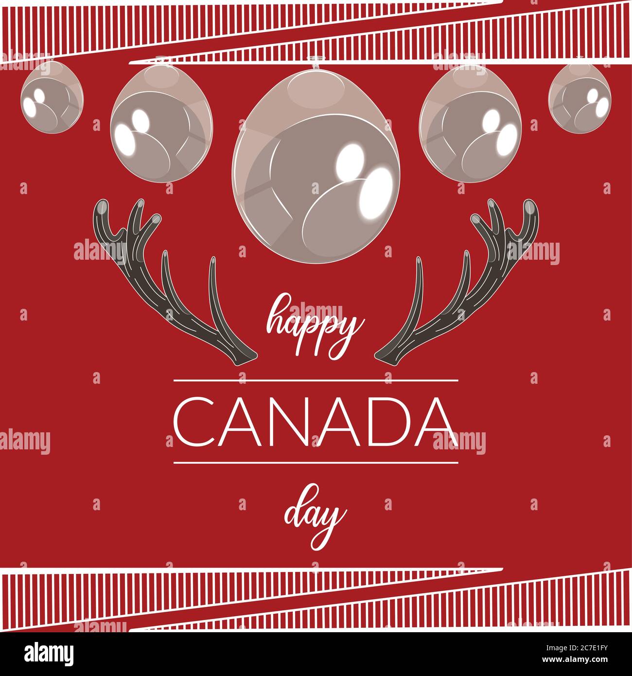 Happy Canada day card. National celebration - Vector Stock Vector Image ...