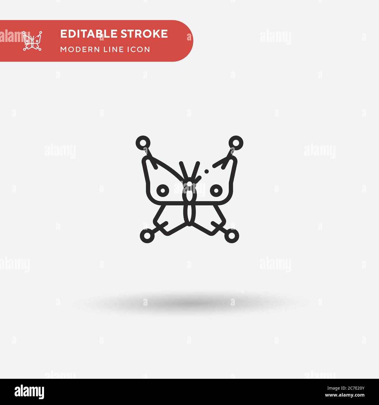 Entomological Simple vector icon. Illustration symbol design template ...