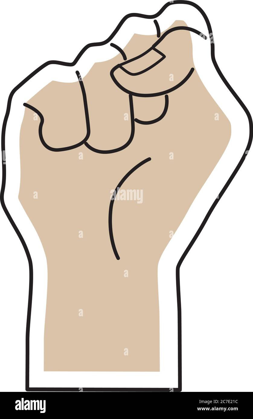 Clenched hand icon. Freedom symbol - Vector illlustration Stock Vector ...