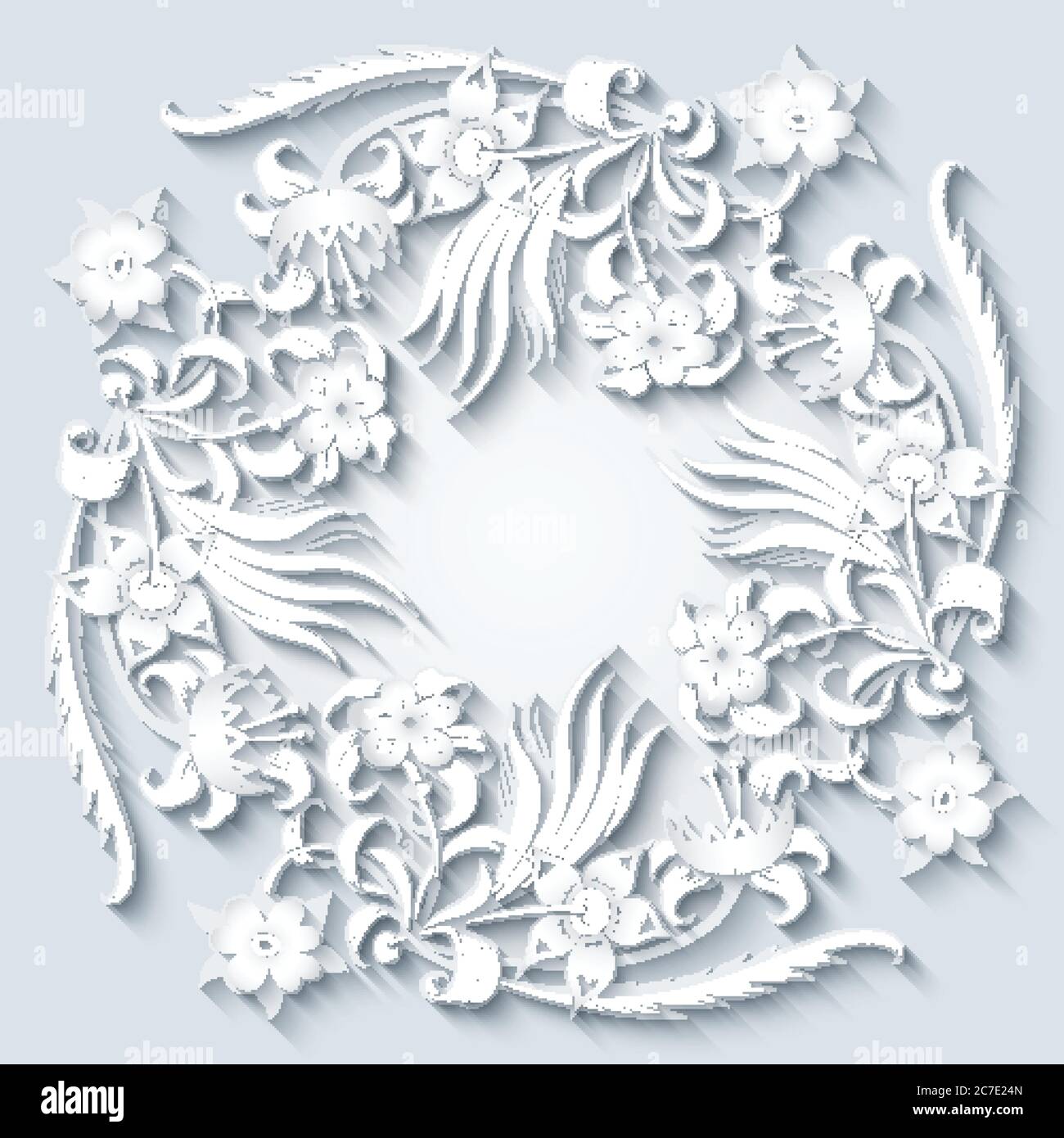 Floral vector vintage border Stock Vector Image & Art - Alamy