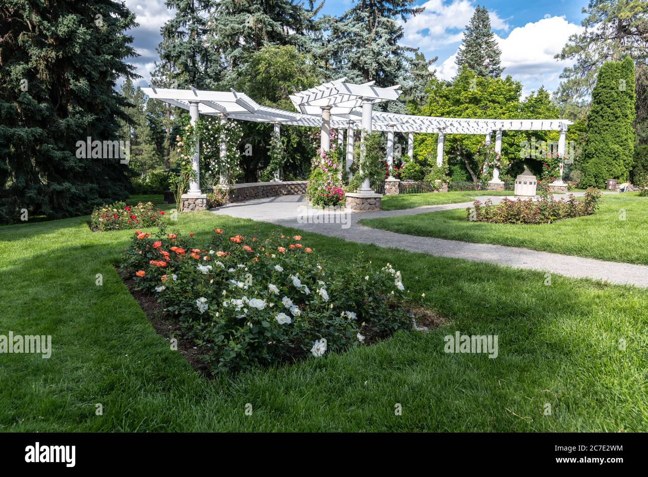 Public Rose Garden, Spokane, WA Stock Photo - Alamy