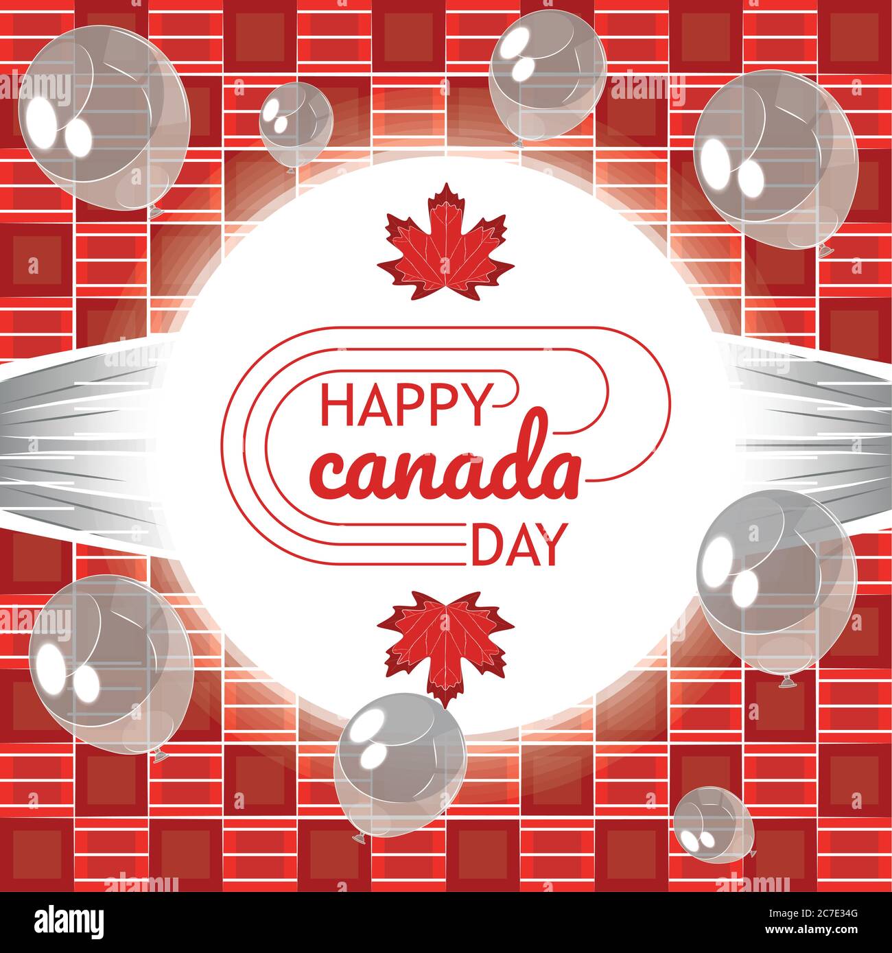 Happy Canada day card. National celebration - Vector Stock Vector Image ...