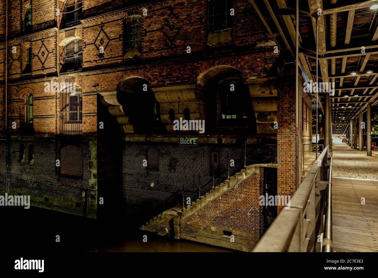 Old Brick Building At Night