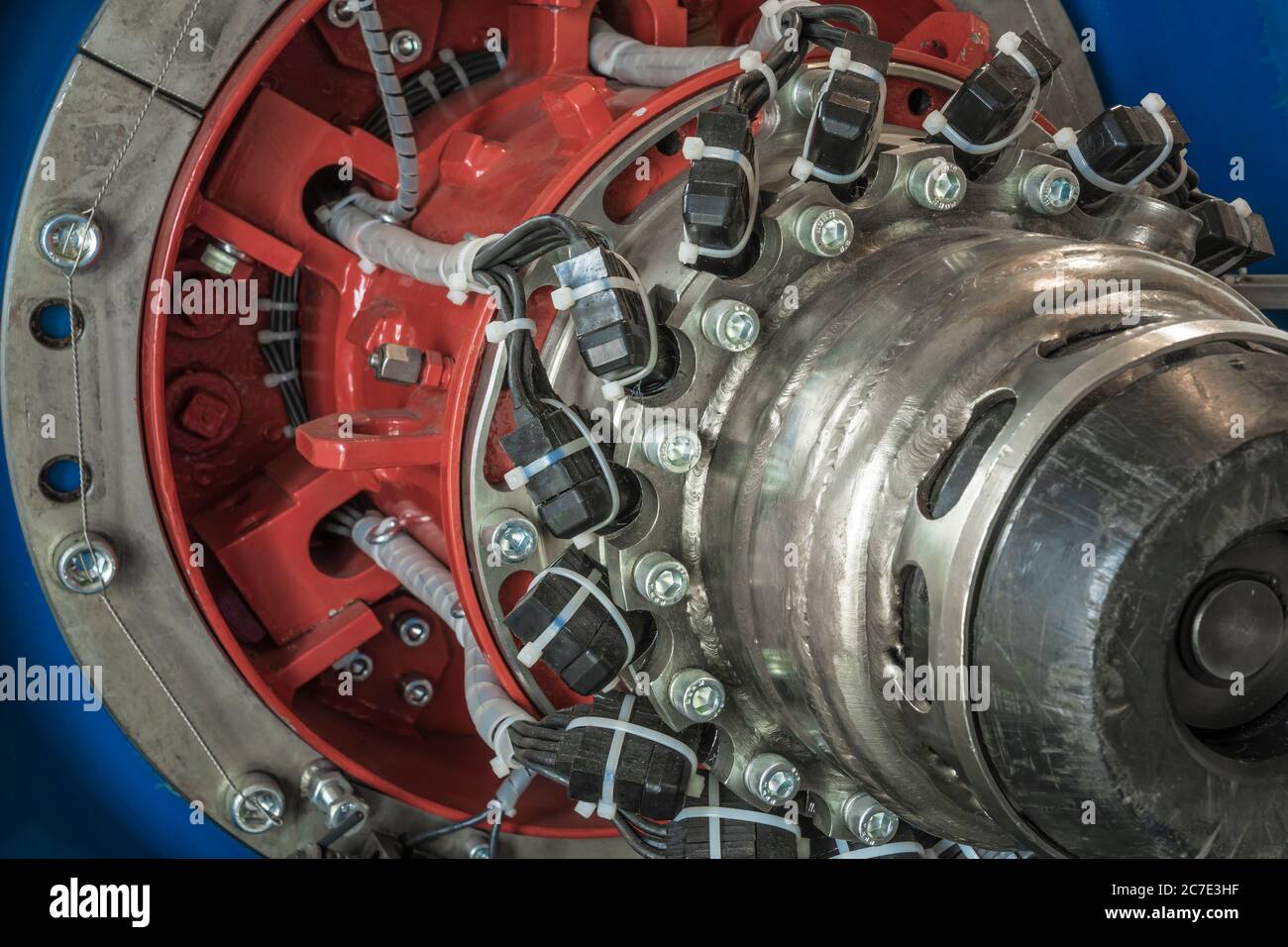 detail of a pipeline cleaning machine Stock Photo - Alamy