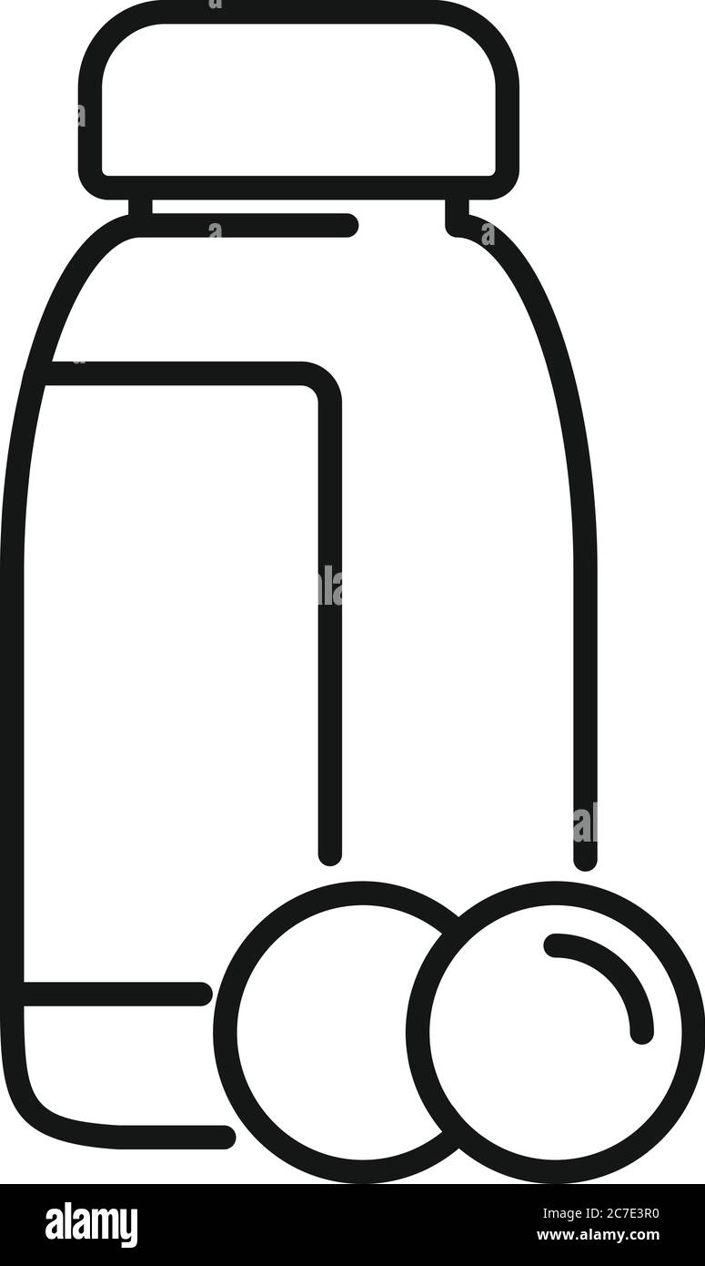 Sphere pills icon. Outline sphere pills vector icon for web design ...