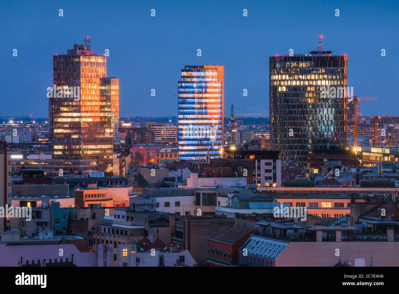 Cityscape of Bratislava, Slovakia with Modern Office Buildings at ...