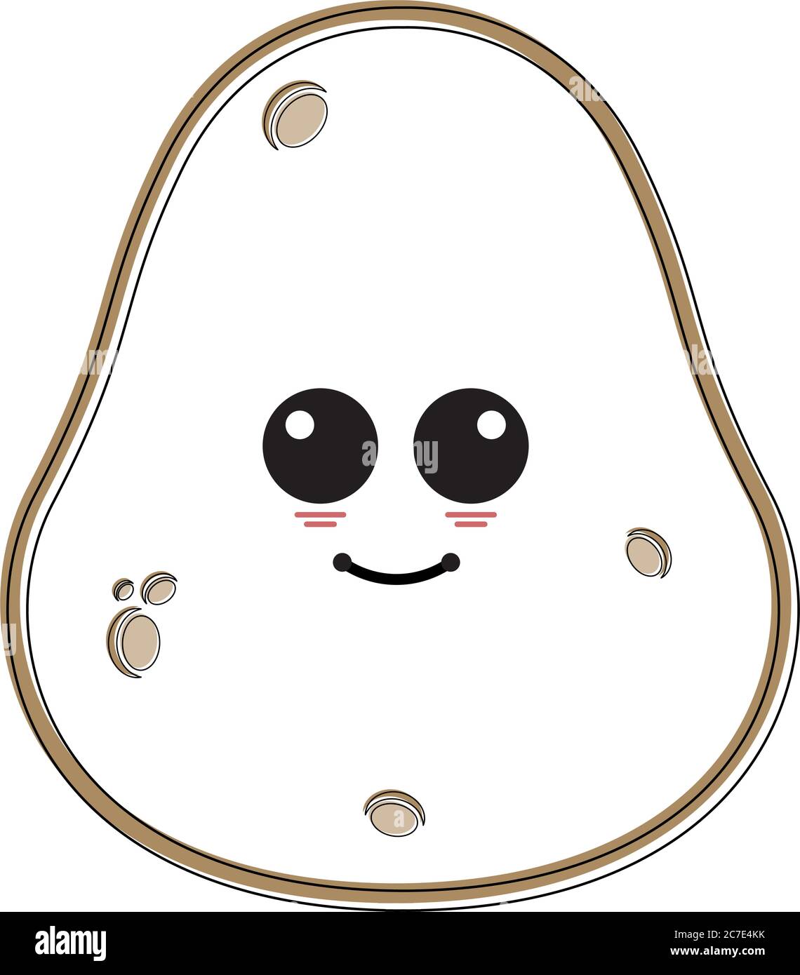 Cartoon icon of a happy potato - Vector Stock Vector Image & Art - Alamy