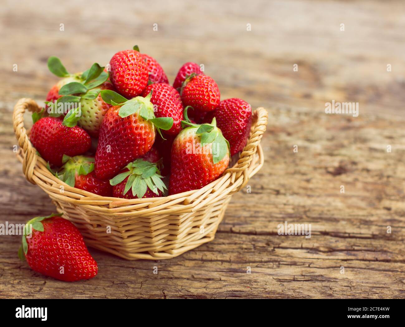 Strawberries in the basket Stock Photo - Alamy