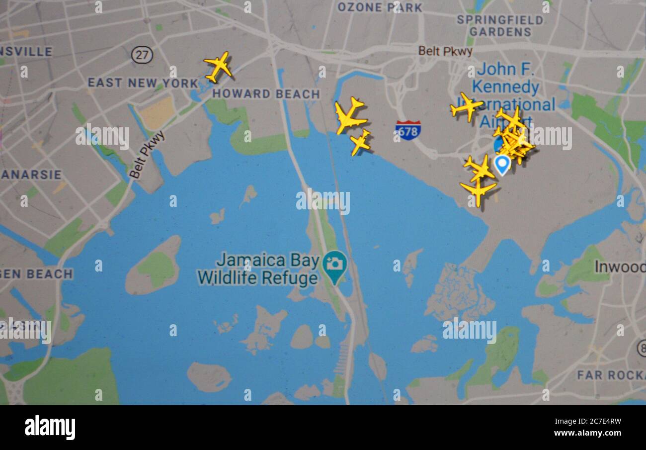Map of kennedy new york hi-res stock photography and images - Alamy