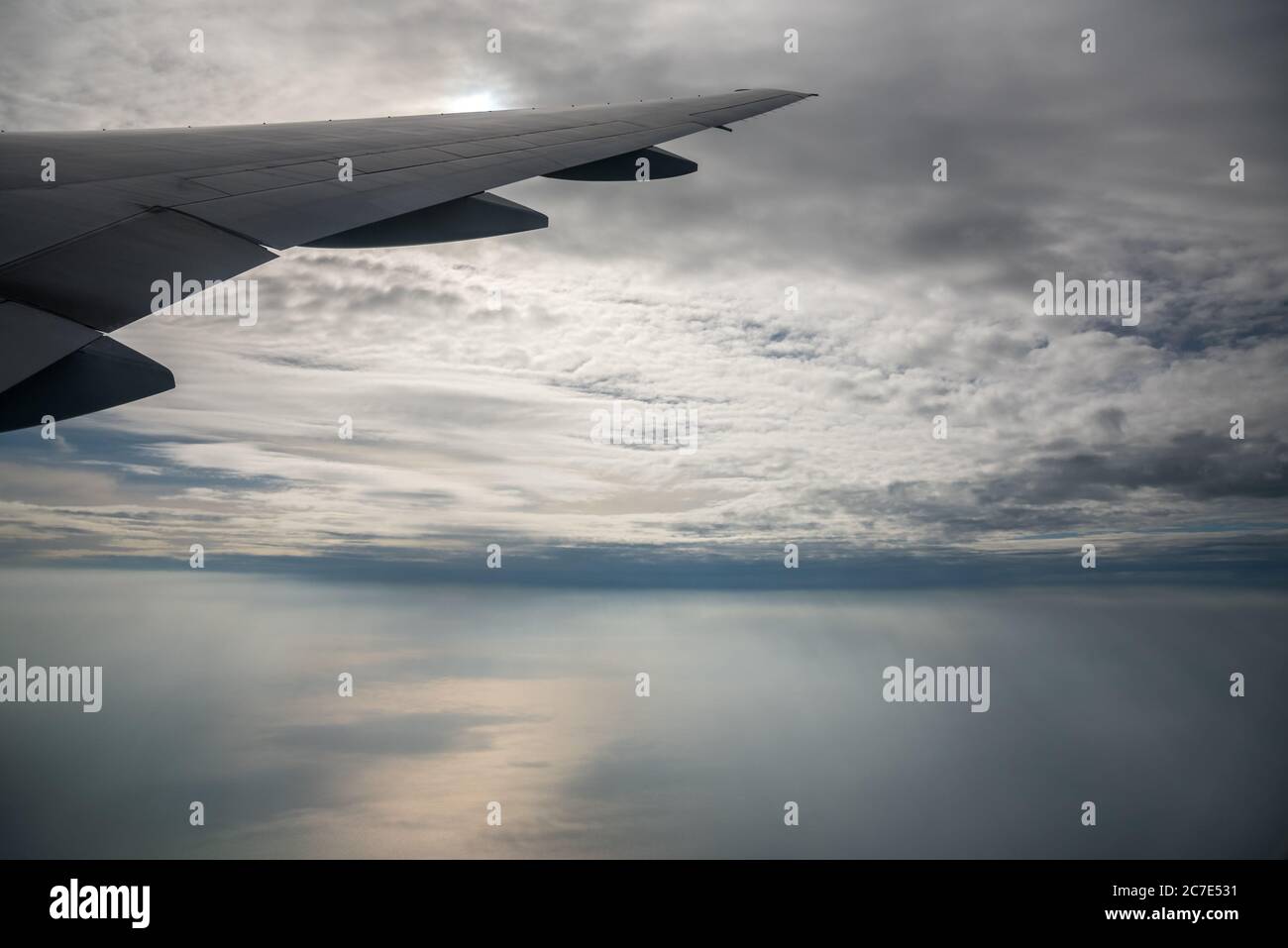 Clouds under the wing of an airplane hi-res stock photography and ...