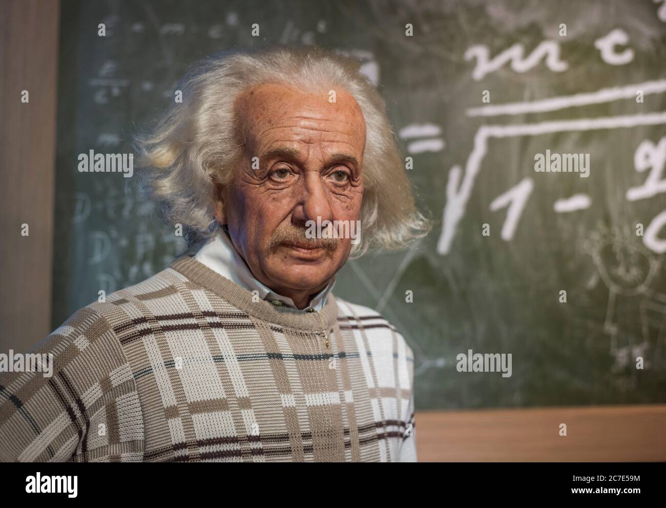 Wax figure of albert einstein hi-res stock photography and images - Alamy
