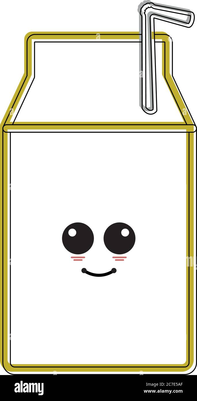 Cartoon icon of a happy juice box - Vector Stock Vector Image & Art - Alamy
