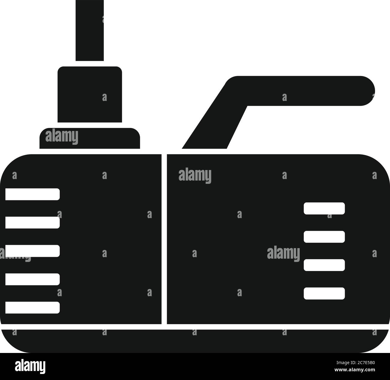Electric vehicle repair tool icon. Simple illustration of electric ...