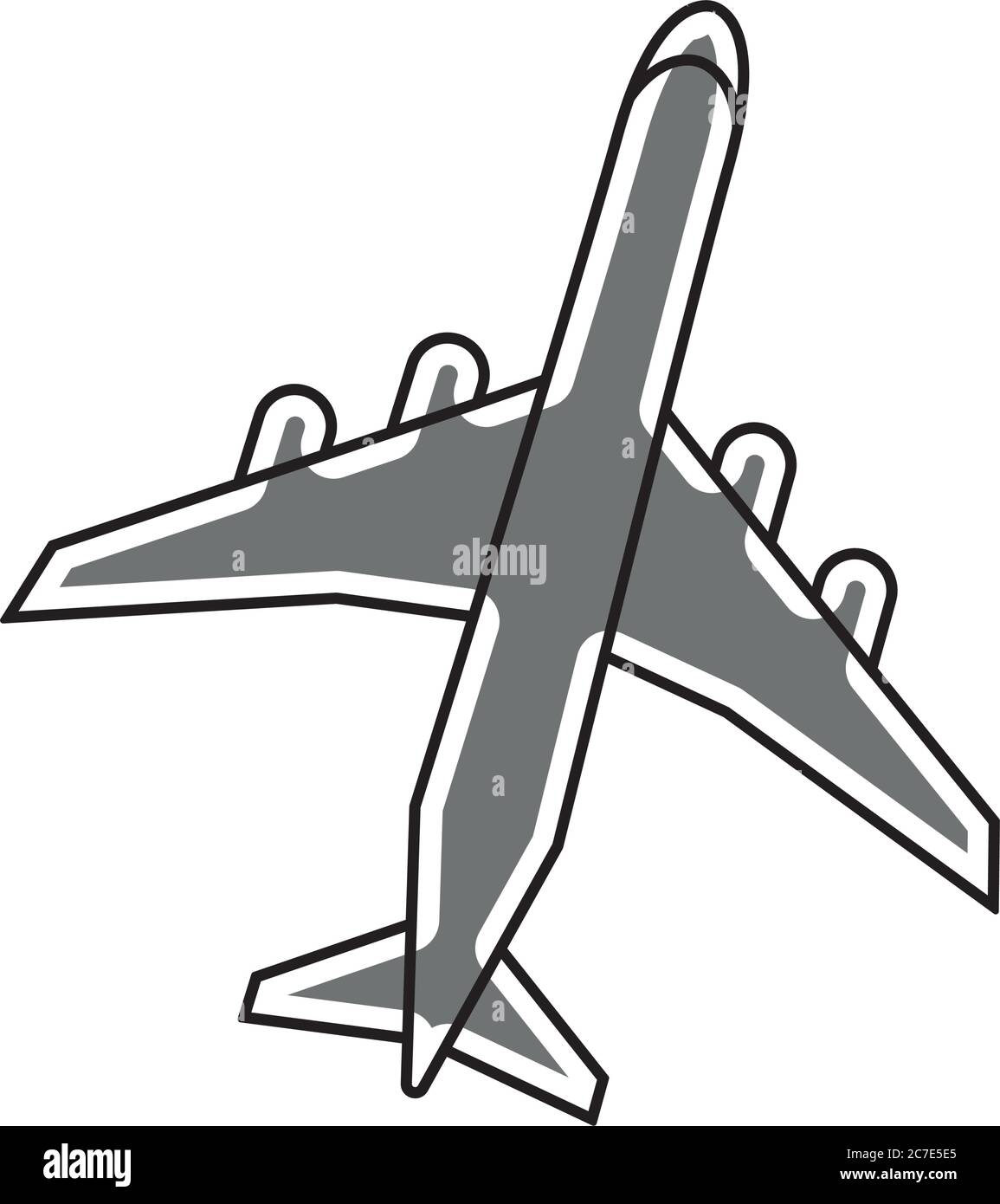 Commercial plane icon. Airplane icon - Vector illustration Stock Vector ...