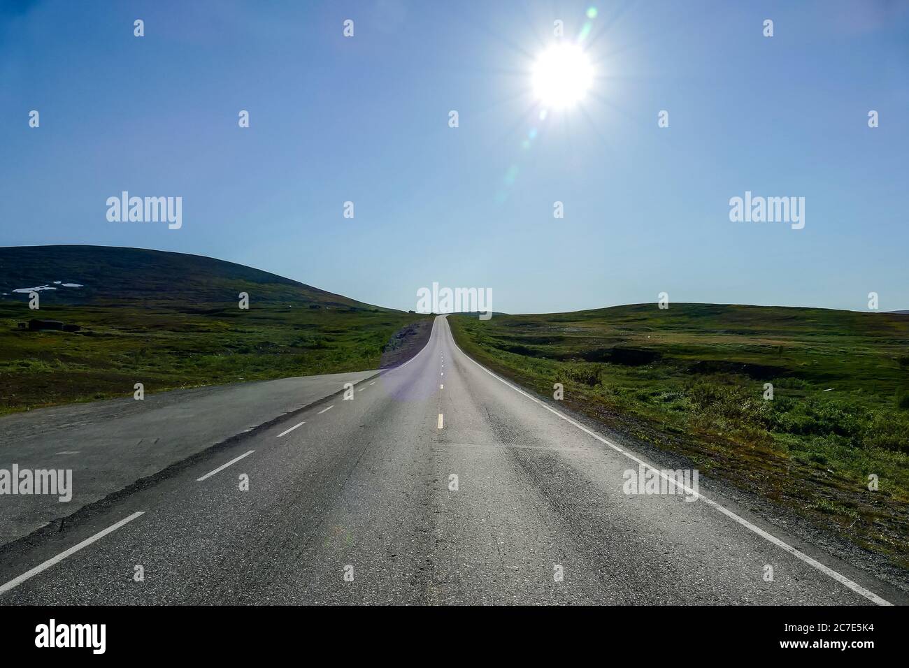 road and blue sky, beautiful photo digital picture Stock Photo - Alamy