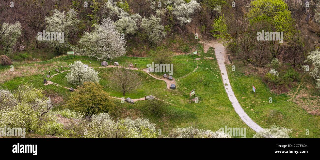 Geopark Turold and Entrance to the Turold Cave, Mikulov, Czech Republic ...