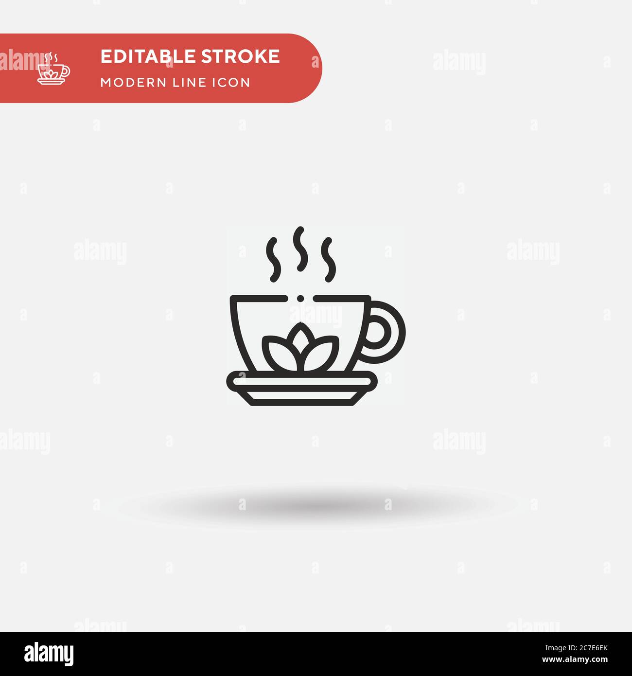 Coffee Simple vector icon. Illustration symbol design template for web ...