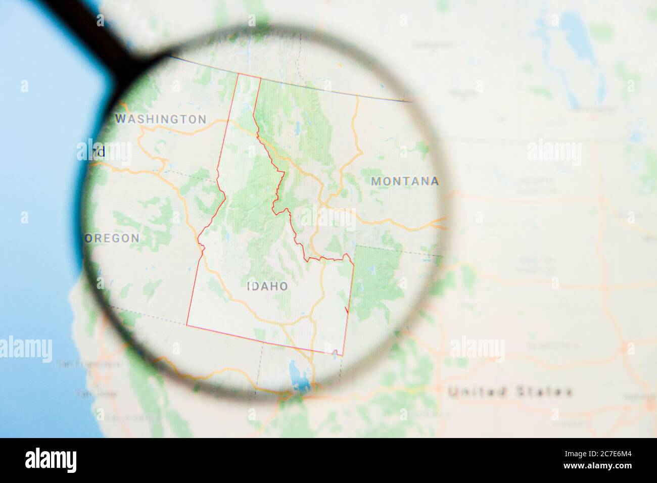 Map of idaho state hi-res stock photography and images - Alamy