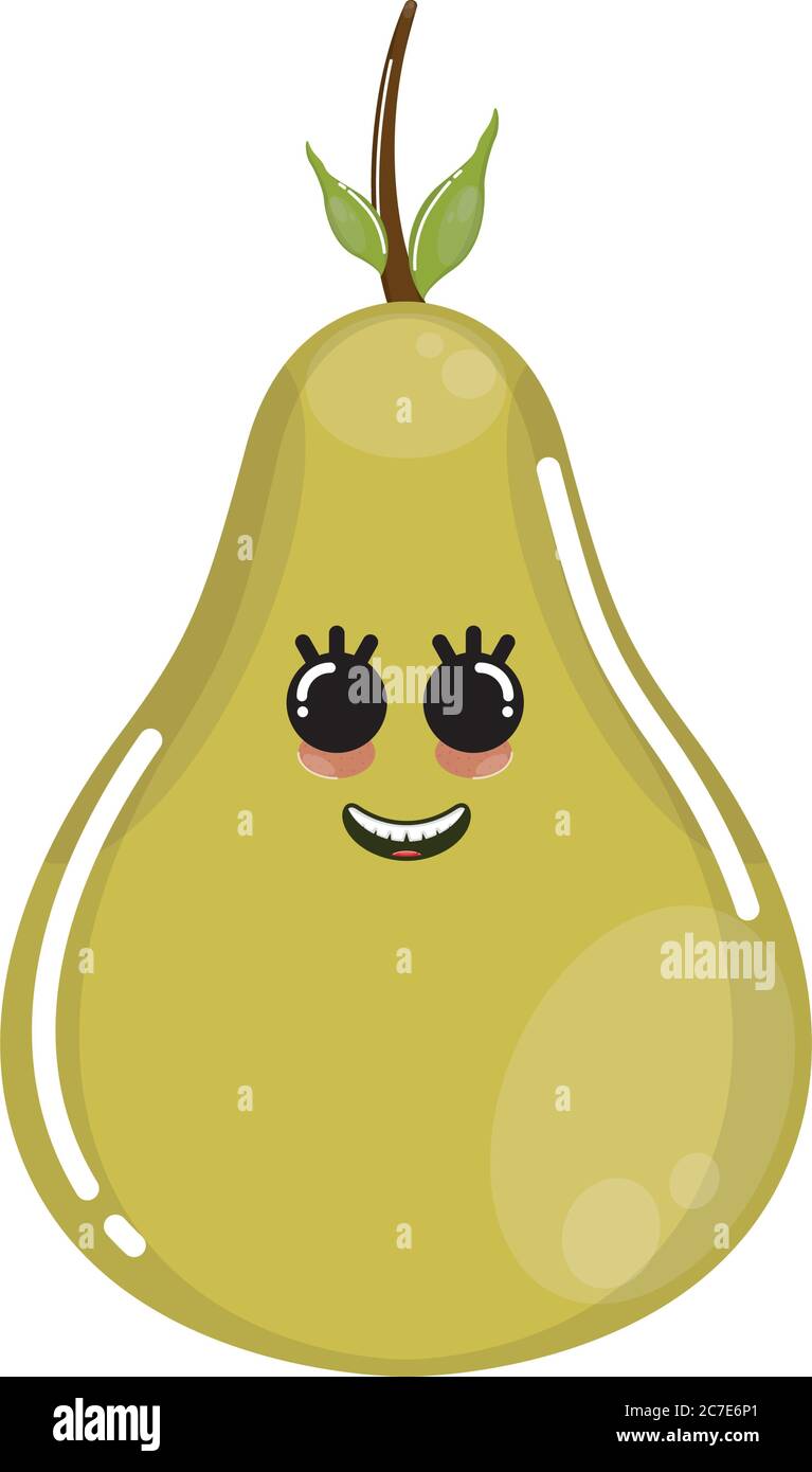 Cartoon happy pear Stock Vector Images - Alamy