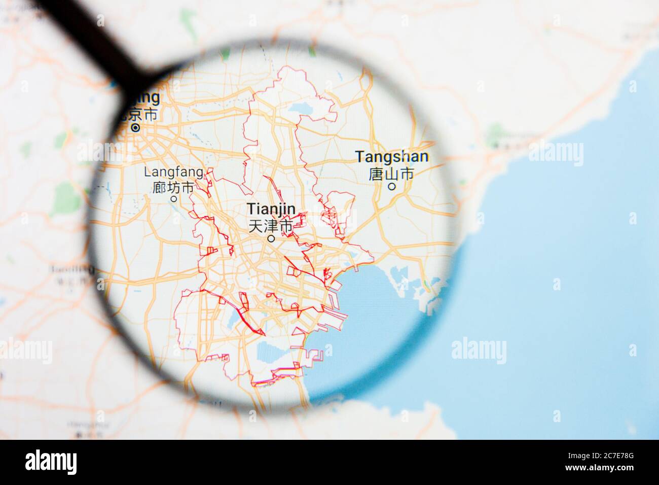 Map of tianjin hi-res stock photography and images - Alamy
