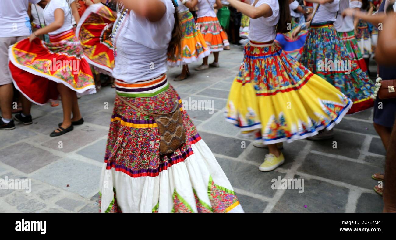 Maracatu dance performance on the treet in Rio de Jameiro Stock Photo ...