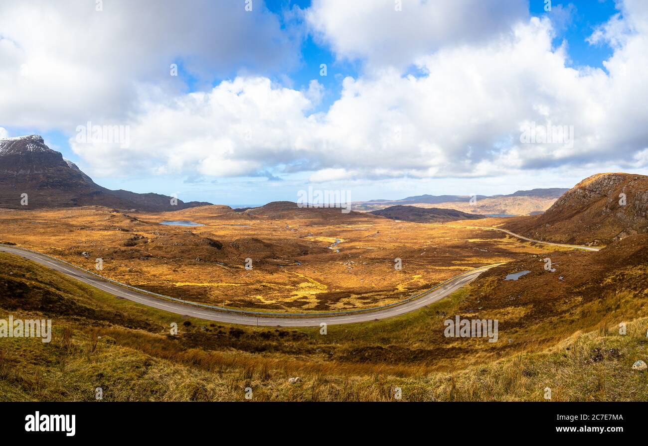 Winding through mountainous valley hi-res stock photography and images ...