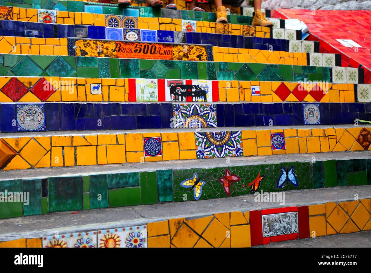 Selaron stairs in Rio de Janeiro Stock Photo - Alamy