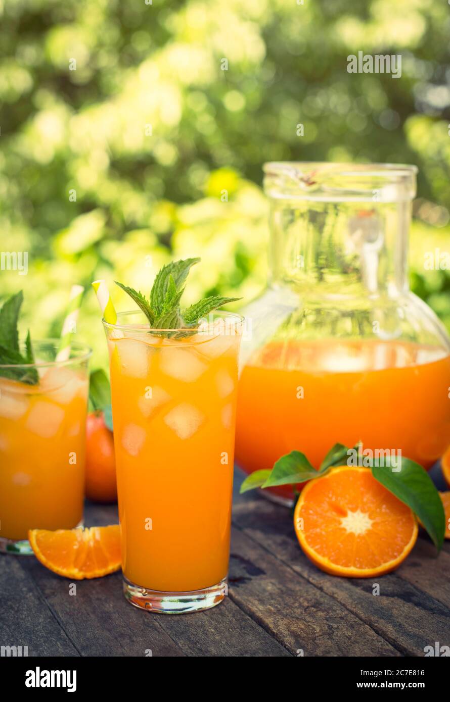 Ice in juice hi-res stock photography and images - Alamy