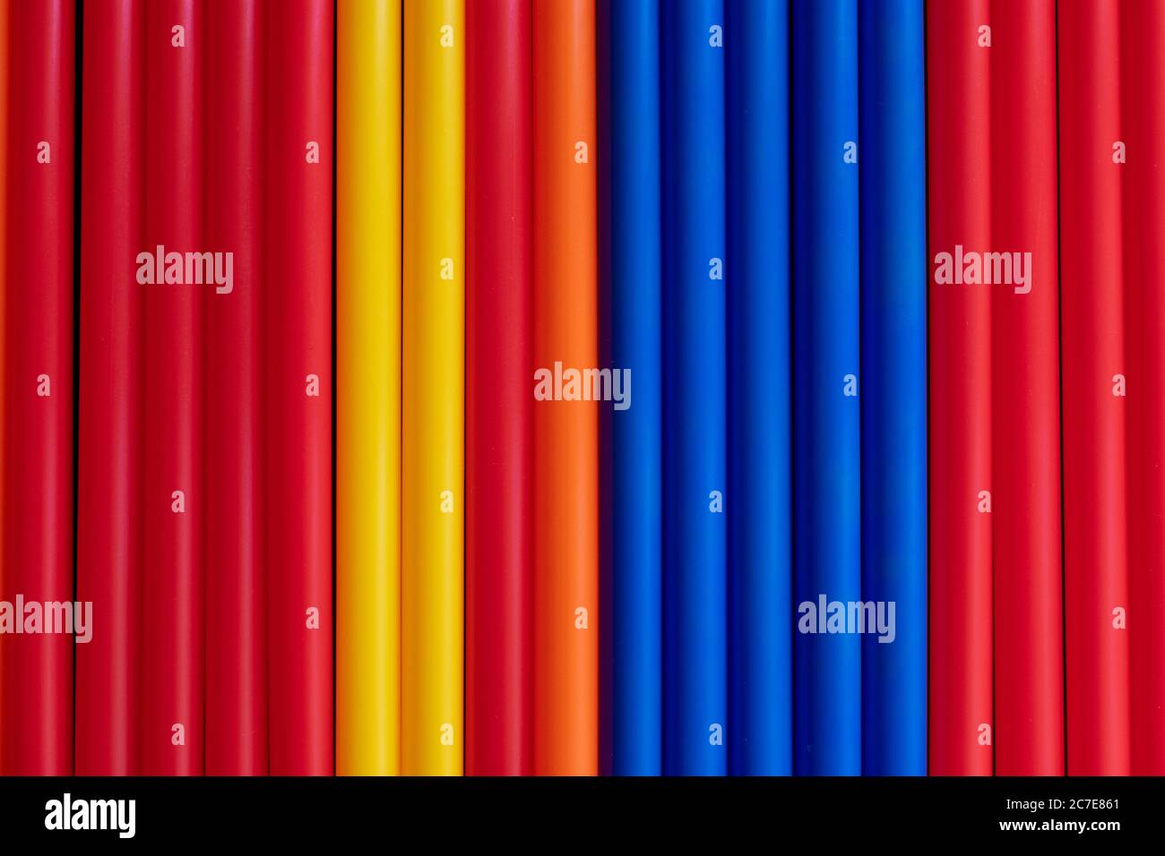 Colorful plastic tubes straws background Stock Photo - Alamy