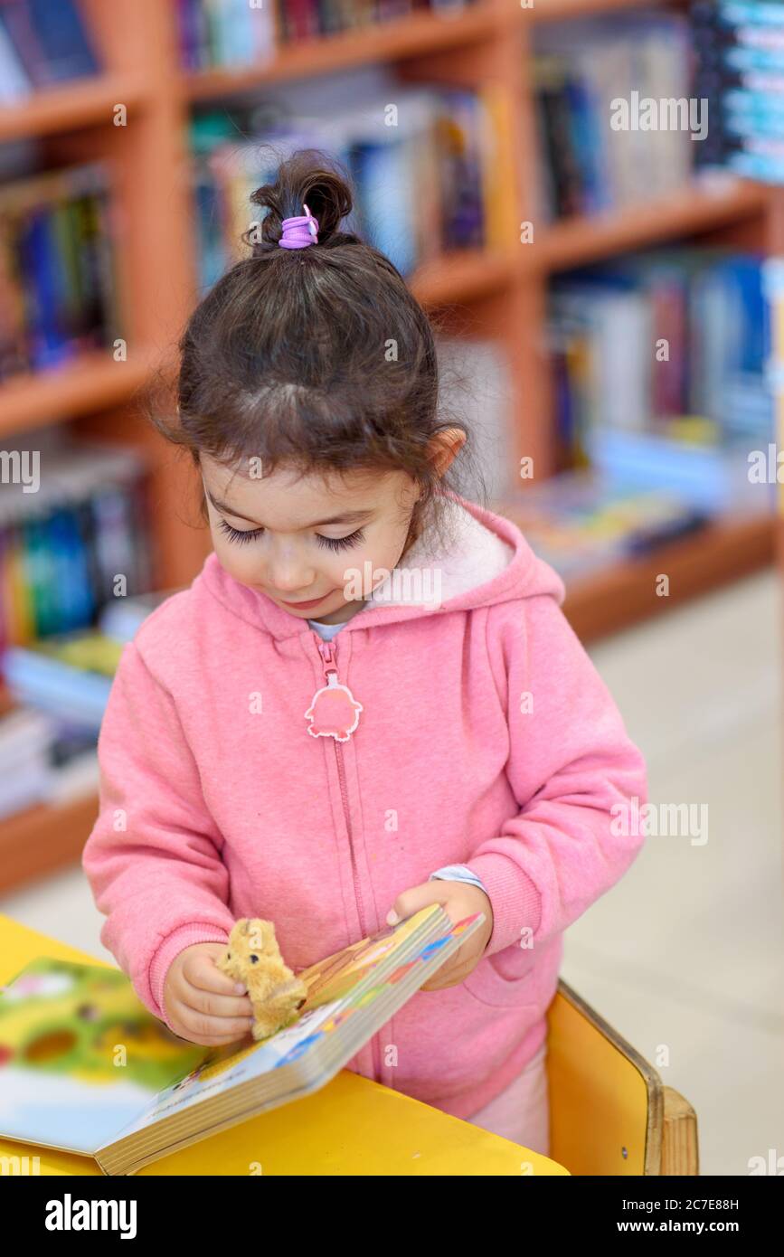 Black Child Reading Book Library High Resolution Stock Photography and ...