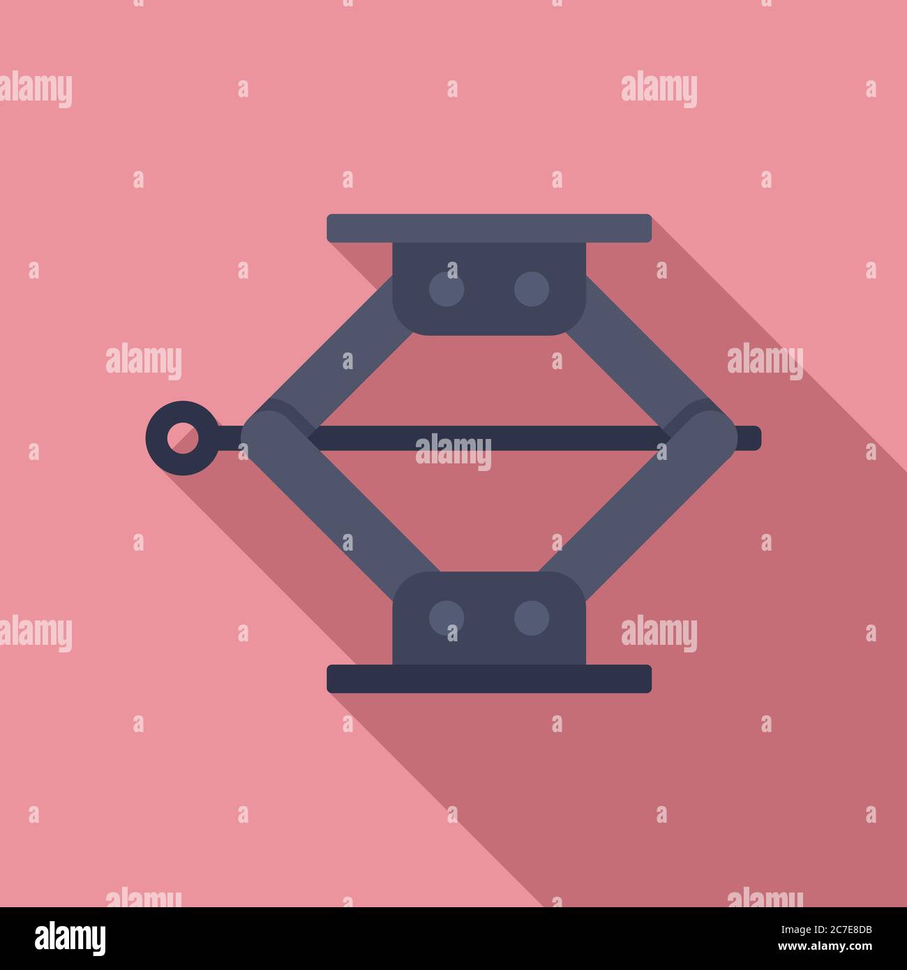 Jack screw icon. Flat illustration of jack screw vector icon for web ...