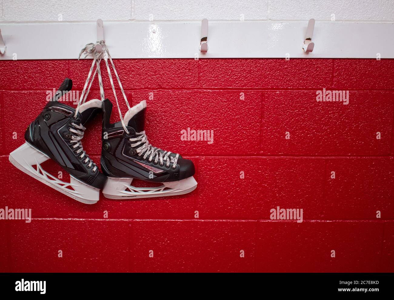 Hanging Ice Hockey Skates