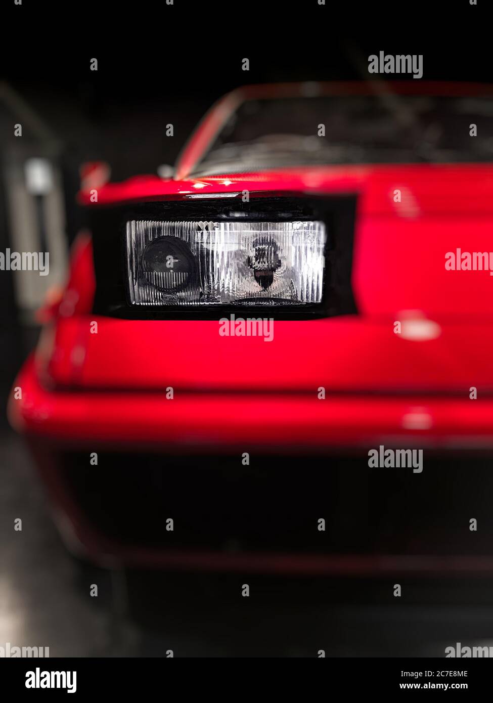 Vertical shot of a red car light with a blurred background - great for ...