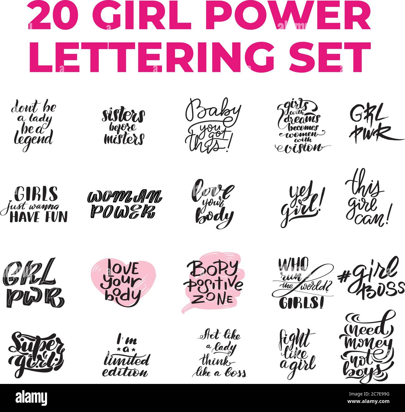 Vector calligraphy illustration isolated on white background Stock ...