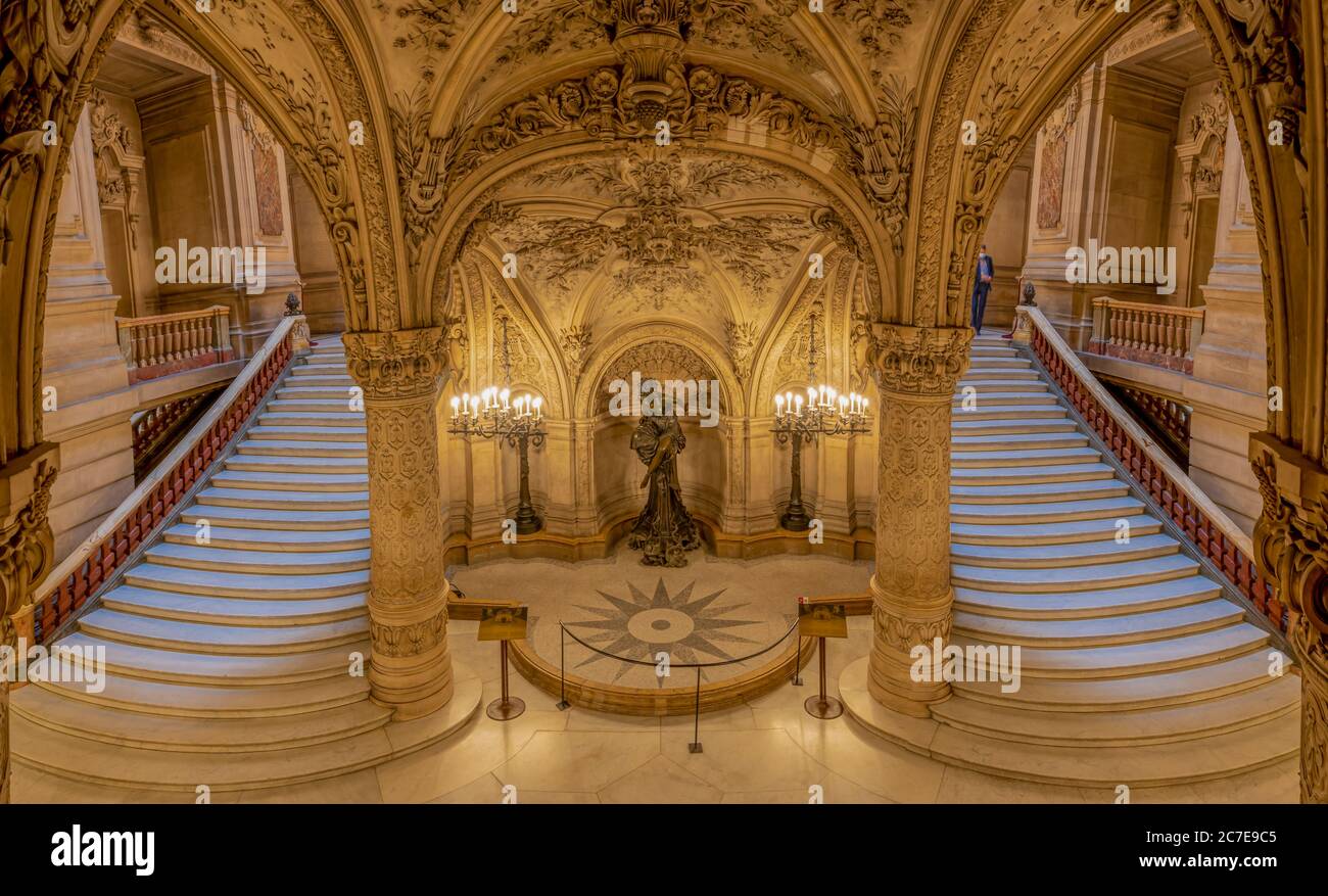 Paris, France - 06 19 2020: View inside Paris Opera Garnier Stock Photo ...