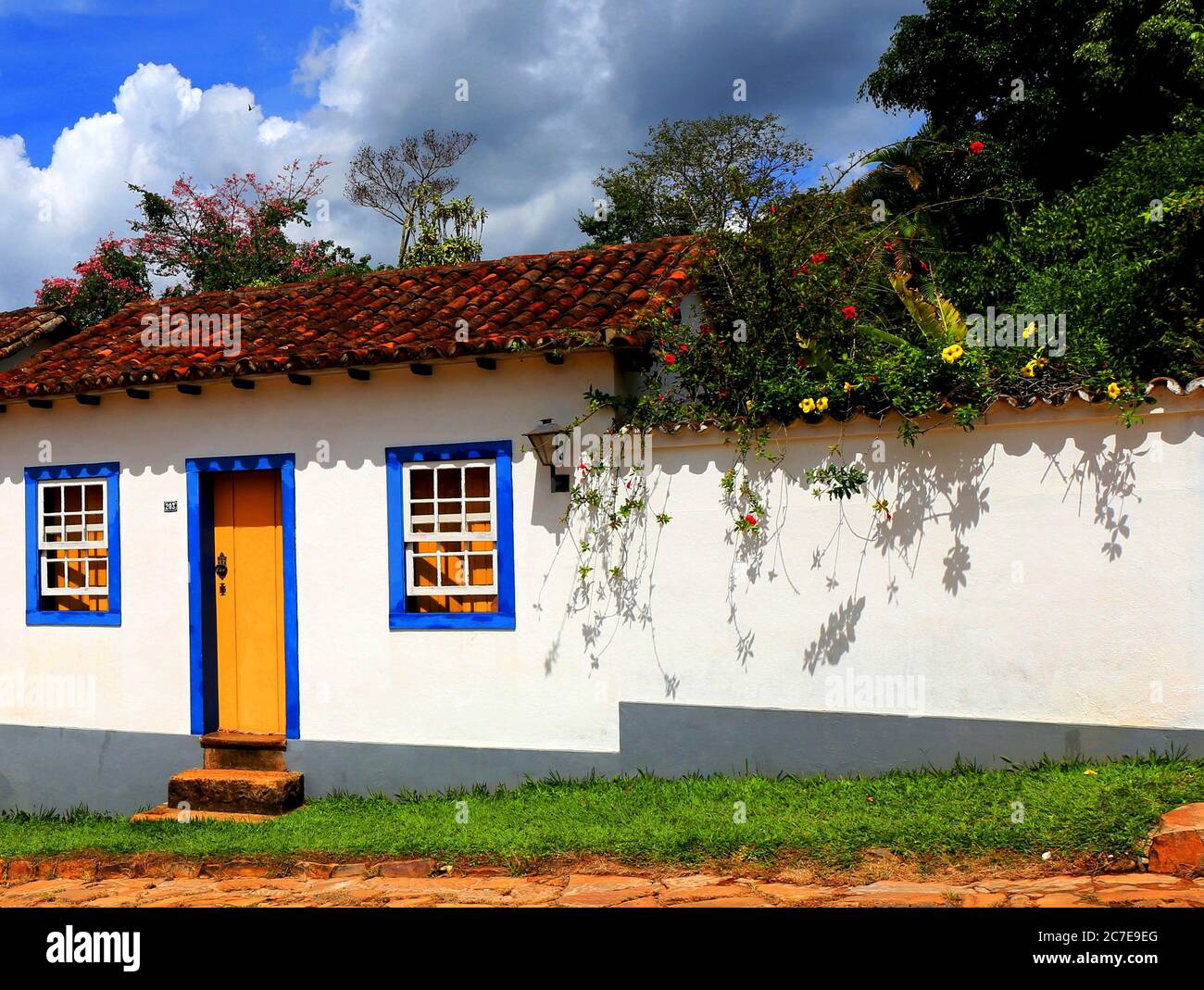 Beautiful colonial houses in Tiradentes, Brazil Stock Photo - Alamy