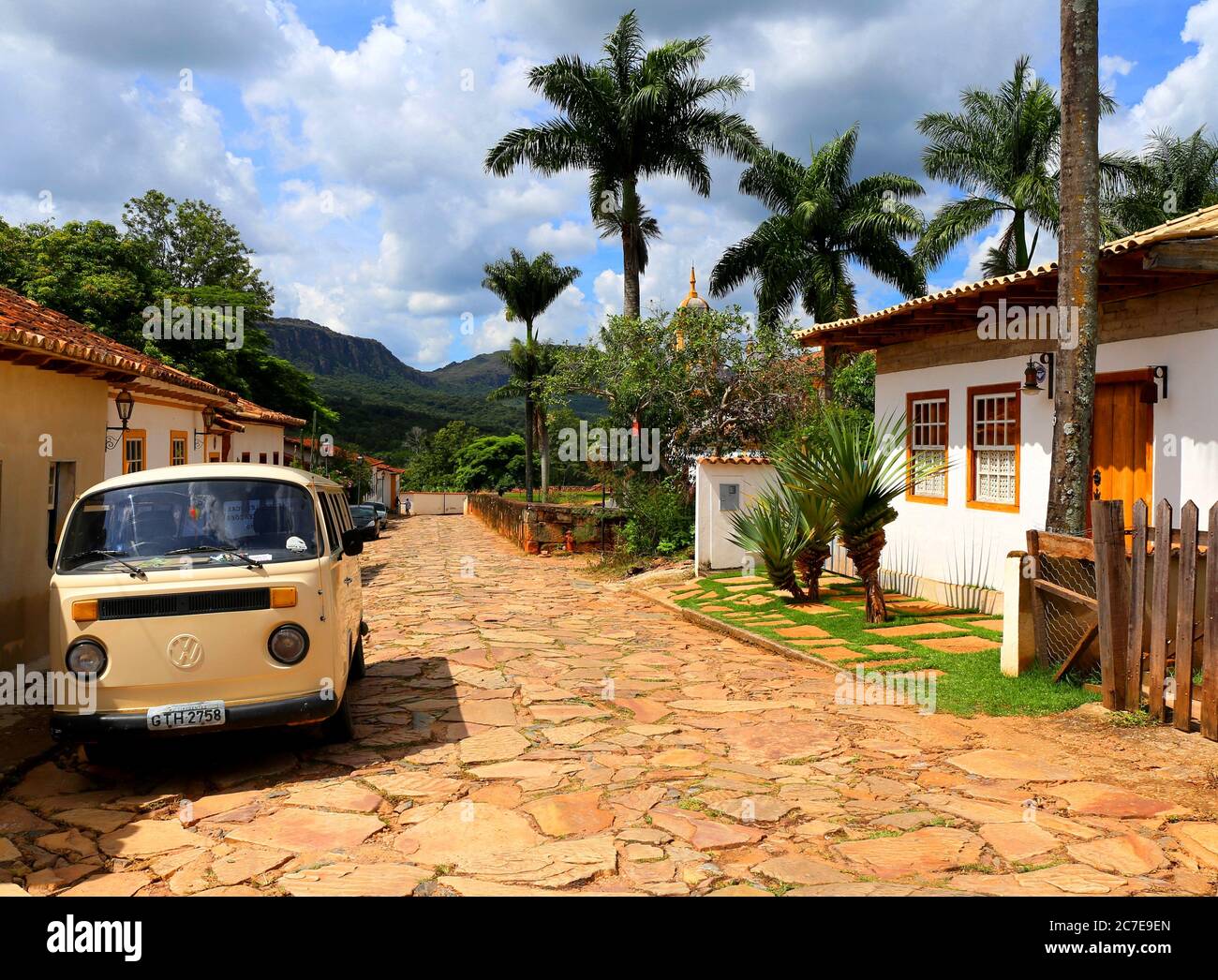 Beautiful colonial houses in Tiradentes, Brazil Stock Photo - Alamy