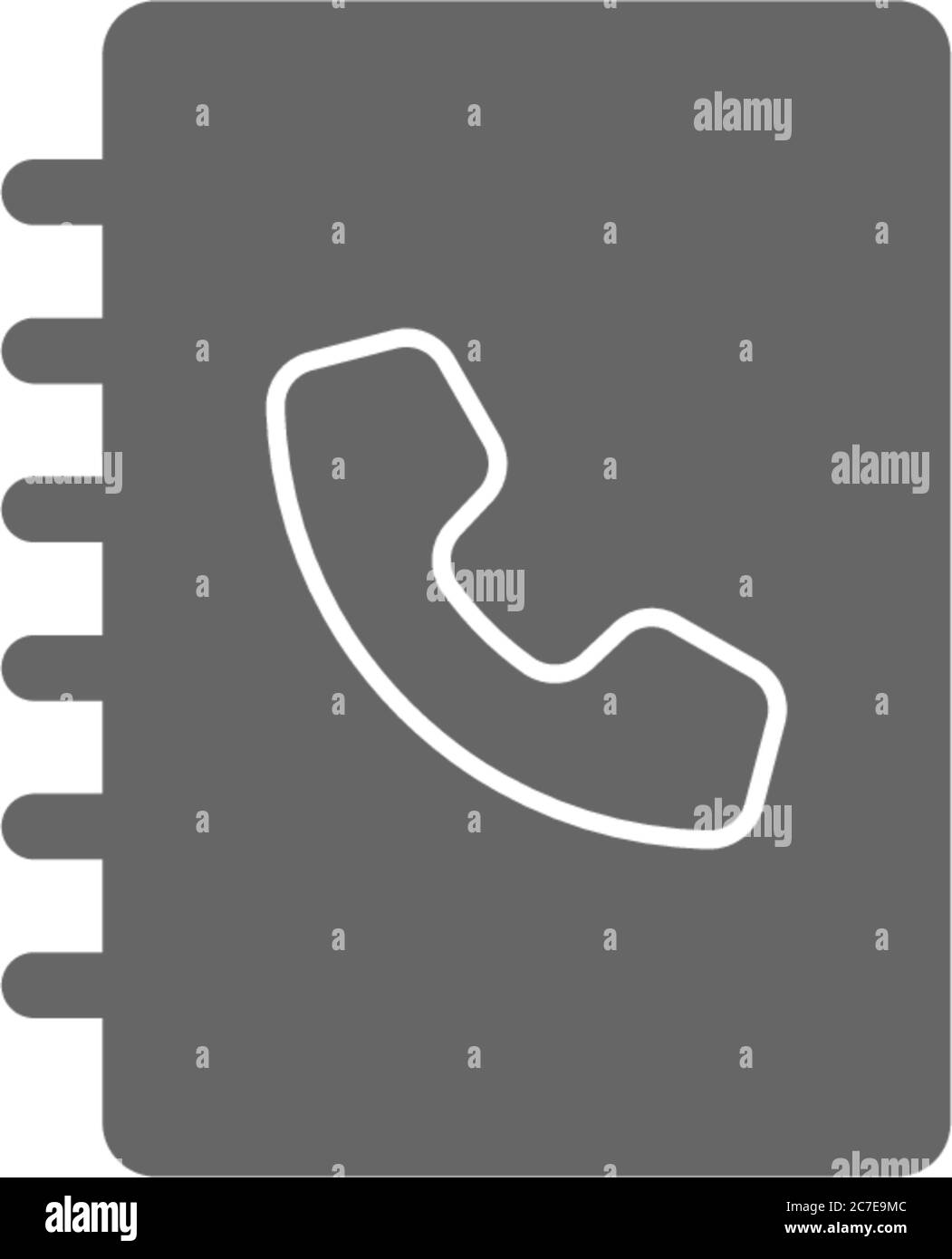 Phone book icon logo vector template illustration Stock Vector Image ...